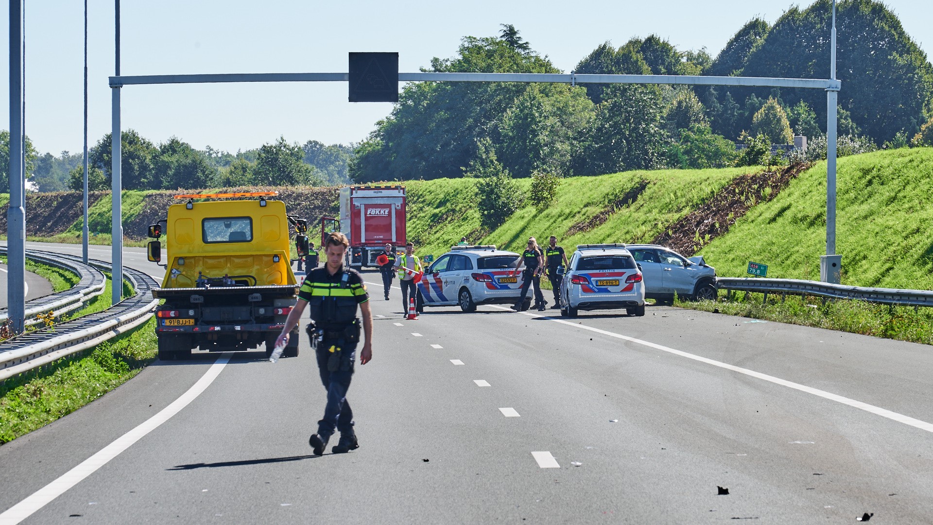 A58 richting Breda dicht ter hoogte van Etten-Leur door ongeluk