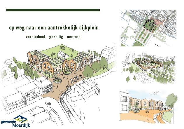 Dorpsbrede avond over centrum Fijnaart