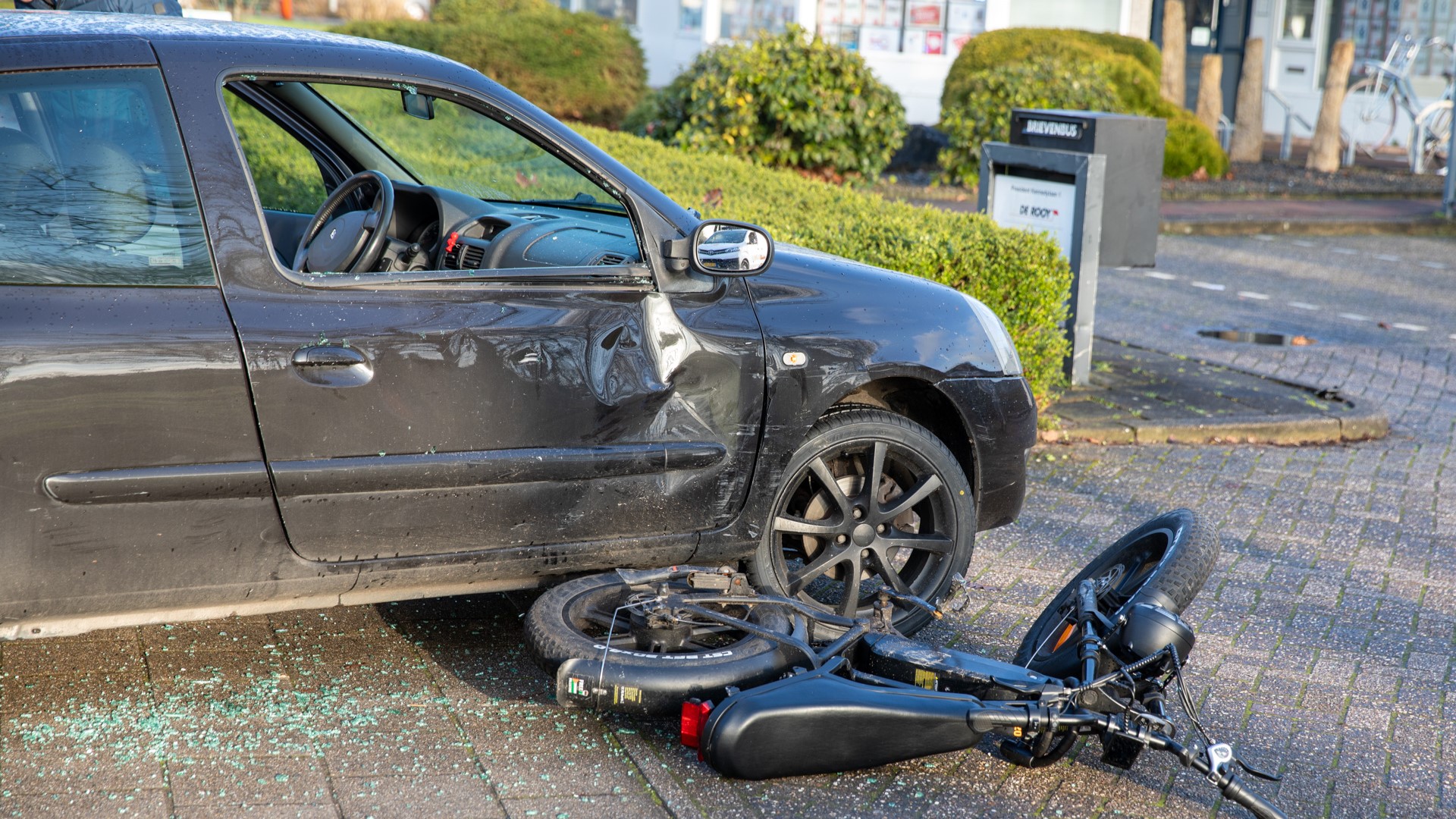 Botsing tussen Fatbike en auto in Roosendaal