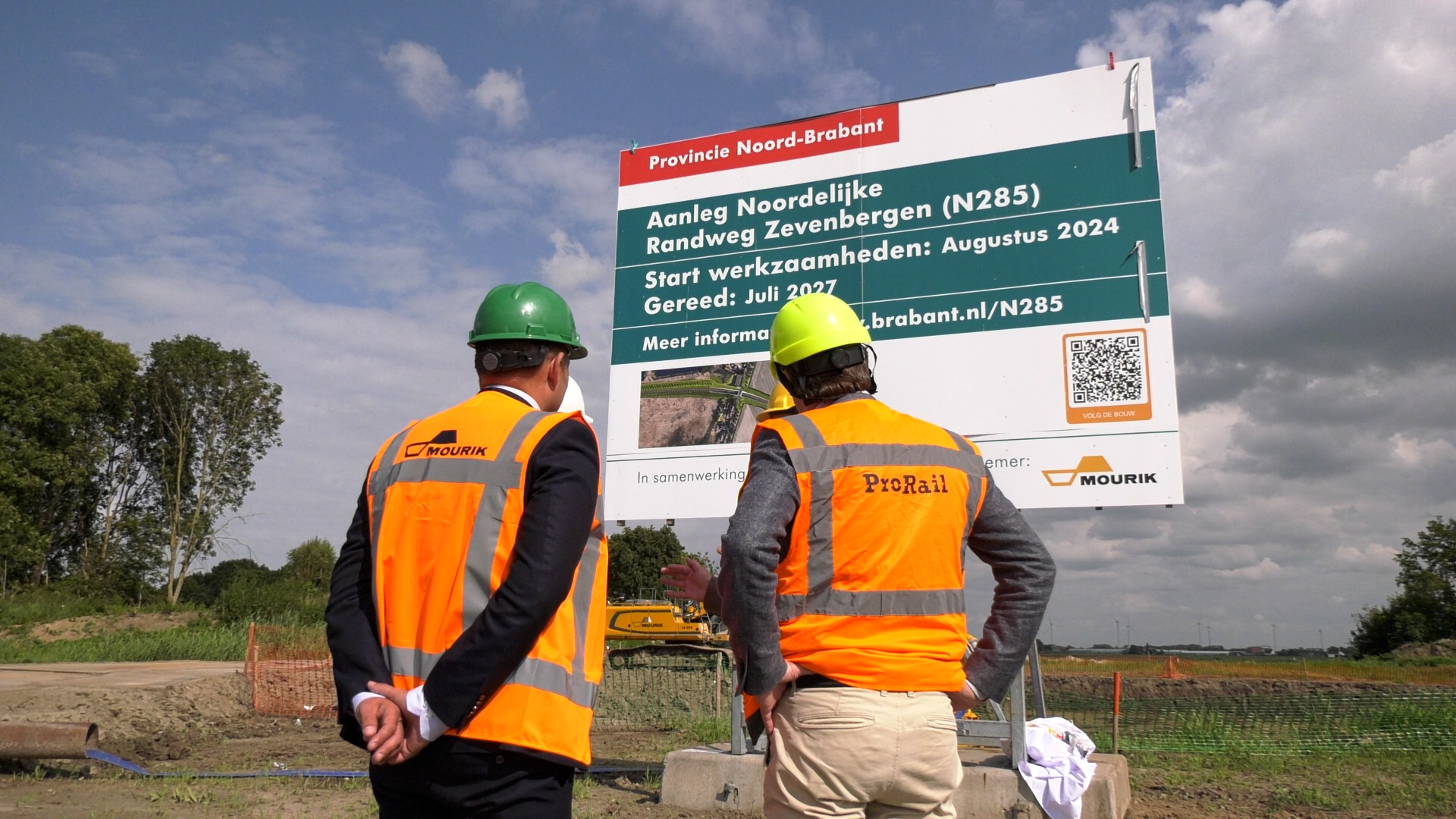 Aanleg van nieuwe verkeersader (N285) Zevenbergen gestart - VIDEO