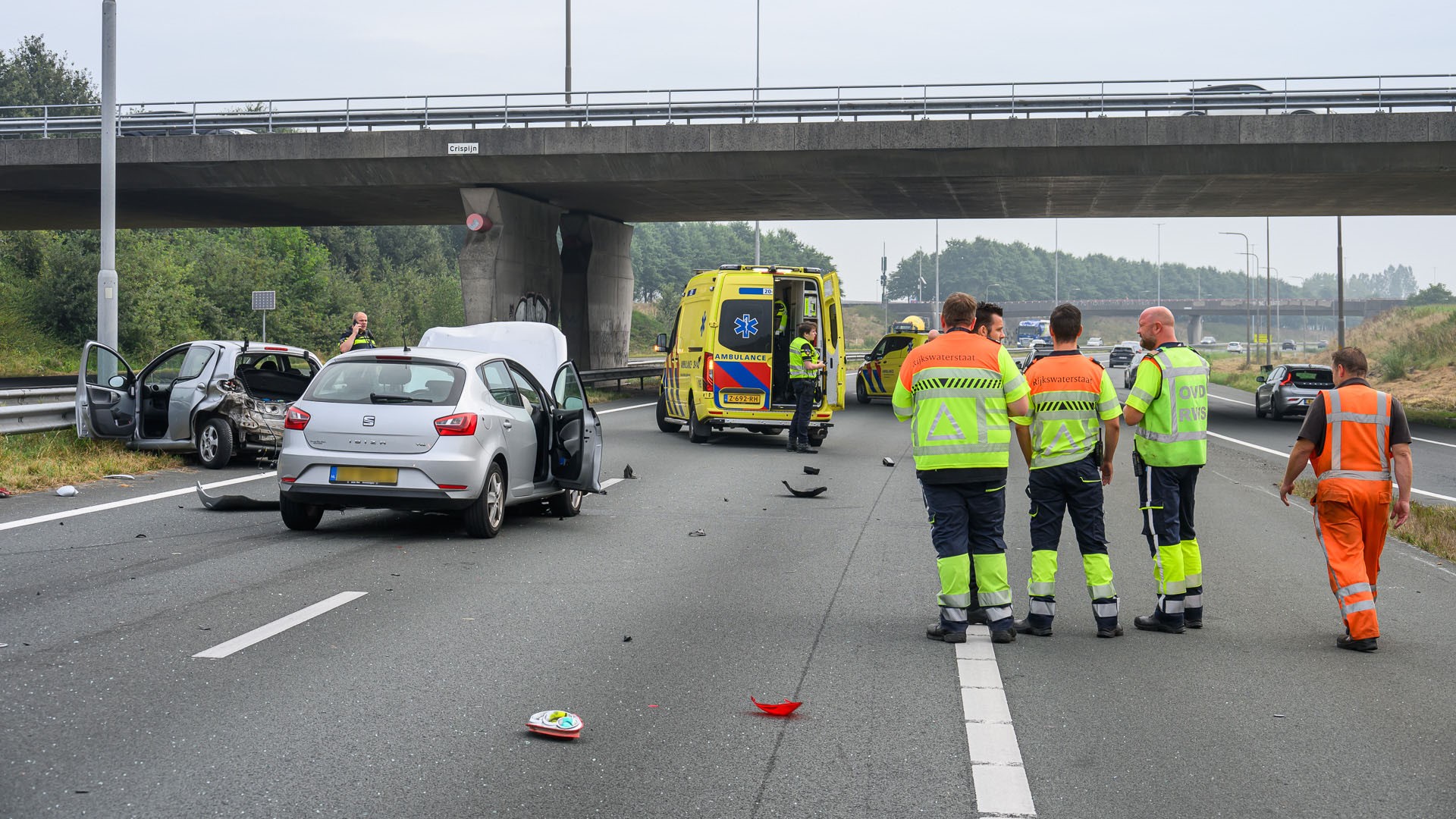 Meerdere voertuigen betrokken bij ongeval op A58 bij Etten-Leur