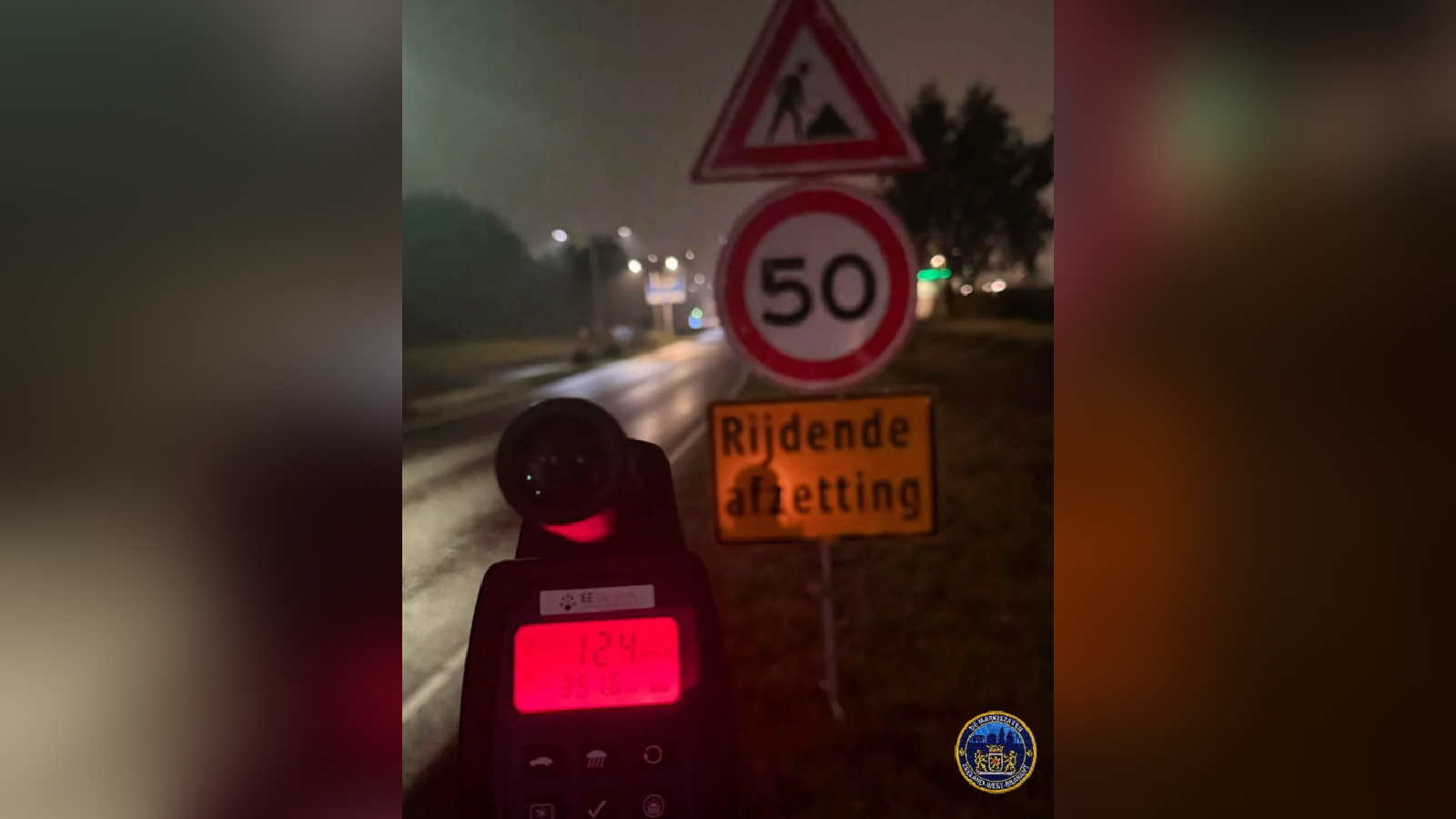 Dronken bestuurder rijdt met veel te hoge snelheid langs wegwerkzaamheden